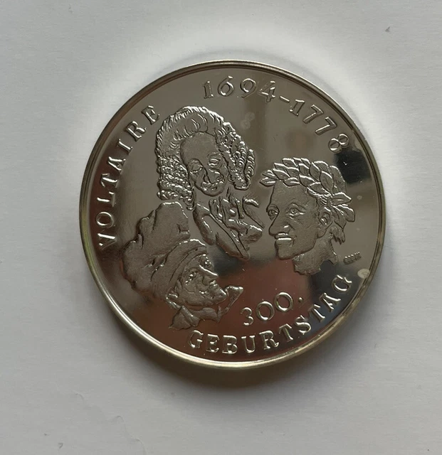 HELMUT KÖNIG MEDAILLE: 1994 Berlin, 300. Geburtstag Von Voltaire ...