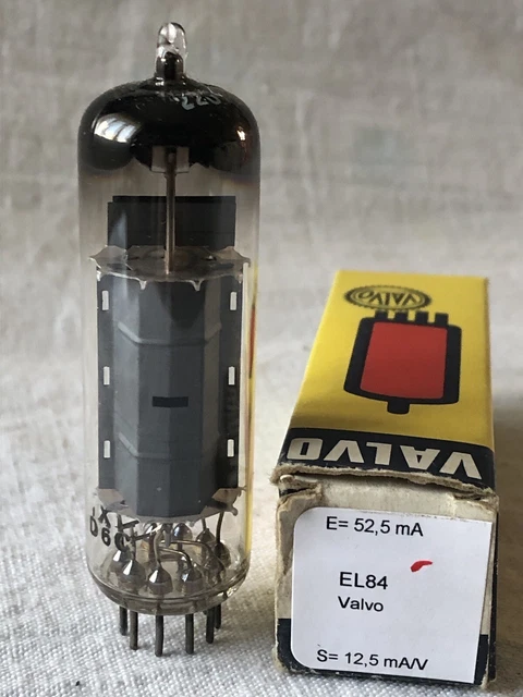 EL84 6BQ5 VALVO measured Vacuum Tube, lampe, Röhre, Valve. NOS NIB EUR ...