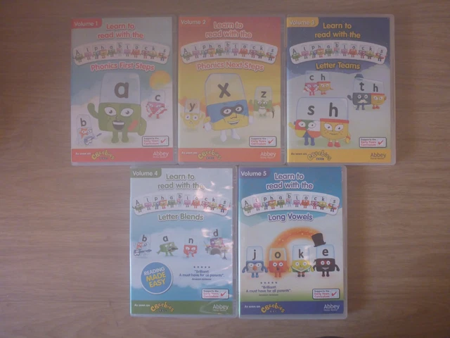 ALPHABLOCKS: COMPLETE COLLECTION Volumes 1 - 5 Set - DVDs CBeebies EUR ...