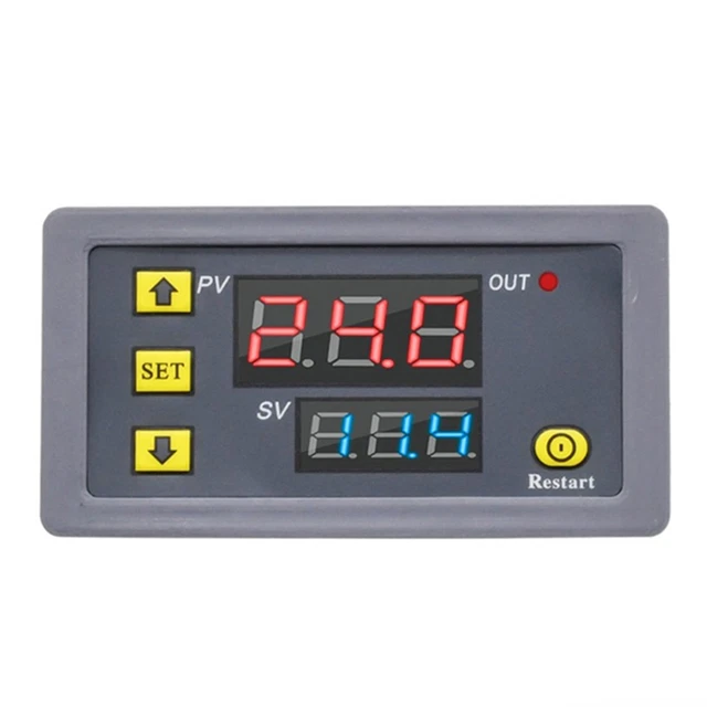DIGITAL TIME DELAY Relay LED Display Cycle Timer Control Adjustable ...