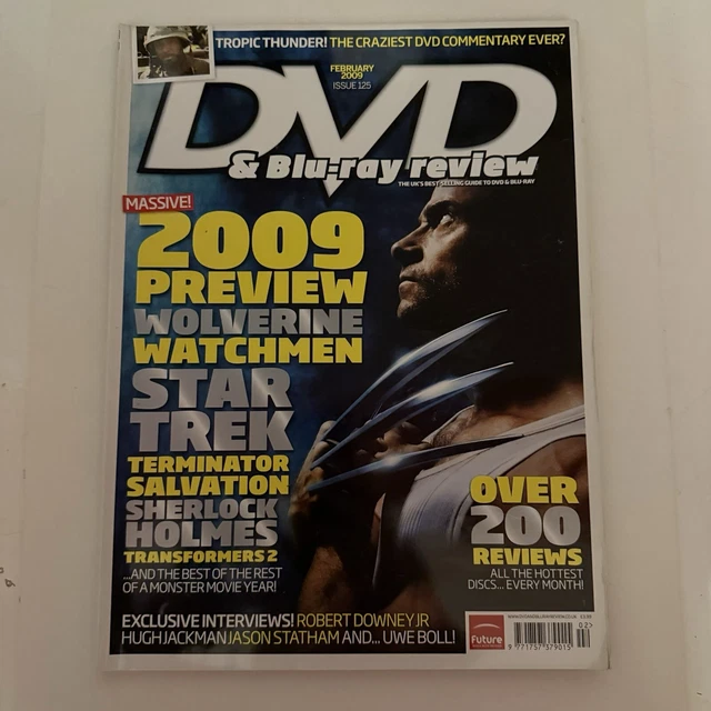 DVD BLU-RAY REVIEW Magazine Issue 125 2009 Preview Wolverine Cover ...