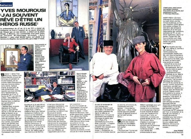 COUPURE DE PRESSE Clipping 1987 Yves Mourousi & Véronique (2 pages) EUR 5,00 - PicClick FR