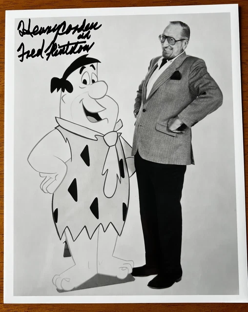 10 X 8 Signed Photo Of Henry Corden With Fred Flintstone. Lovely Item £ ...