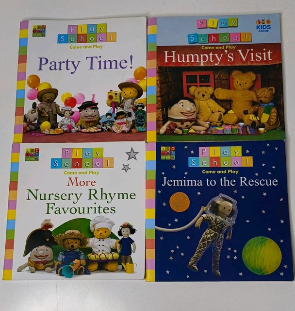 PLAY SCHOOL COME and Play Book Bundle x 4 ABC Kids $18.00 - PicClick AU