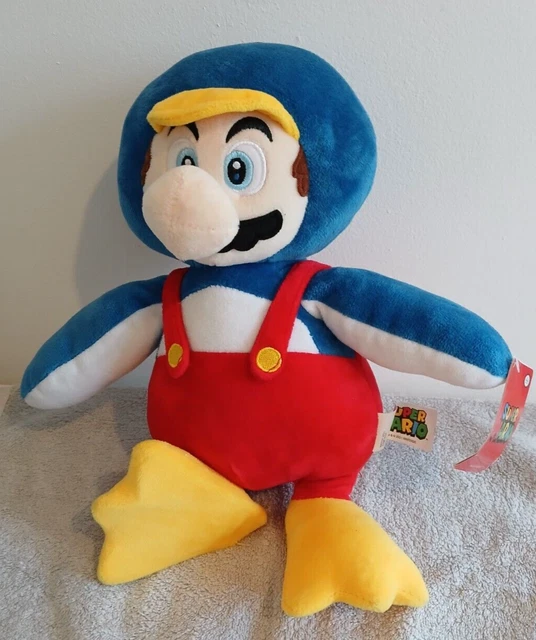 SUPER MARIO BROS Mario Dressed As Penguin Nintendo Soft Toy Whitehouse ...