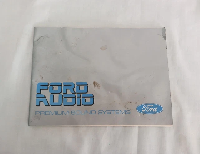 GENUINE FORD AUDIO 1980s Car Radio Instruction Book Manual 1986 Model ...