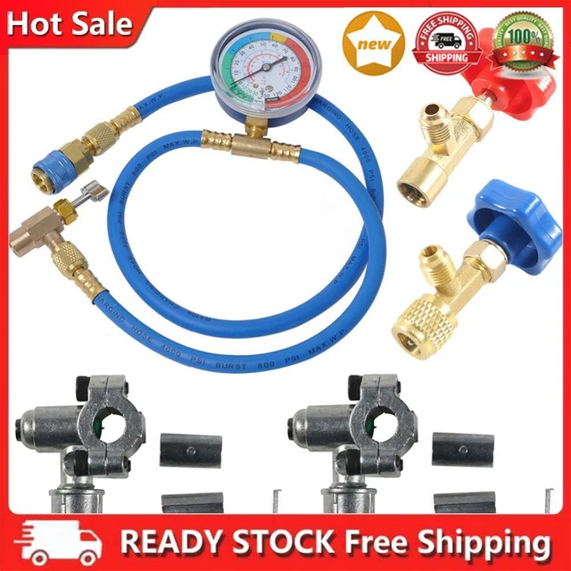 R134A REFRIGERATOR FREON Recharge Kit Refrigerator Freon Recharge Hose ...