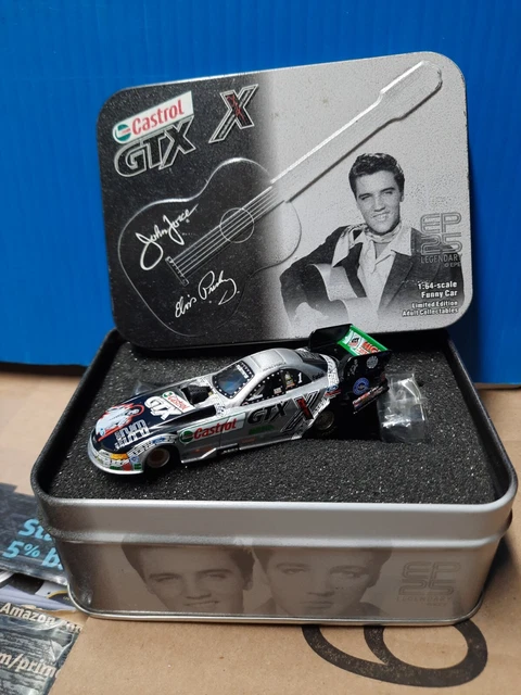 2002 ACTION RCCA JOHN FORCE Castrol GTX Elvis NHRA 1/64 Mustang & Tin ...