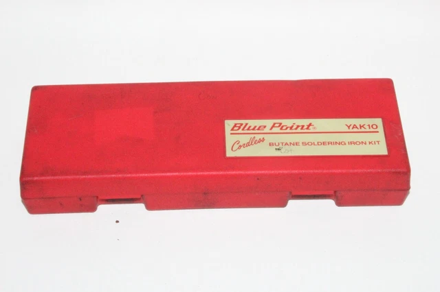 VINTAGE BLUE POINT YAK10 Butane Cordless Soldering Iron Set Made In ...