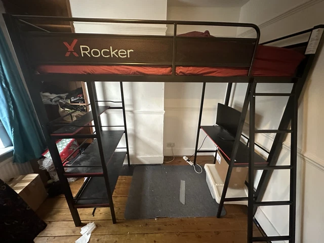 X Rocker Fortress High Sleeper Bunk Bed Gaming Bed £81 65 Picclick Uk