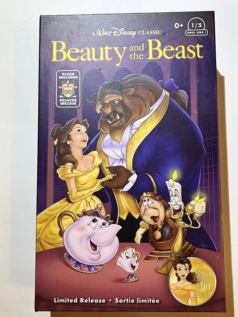 DISNEY BEAUTY AND The Beast Soft Toy In Vhs Style Box £8.00 - PicClick UK