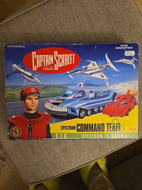 VINTAGE 1993 CAPTAIN Scarlet Spectrum Command Team Complete Set BNIB £ ...