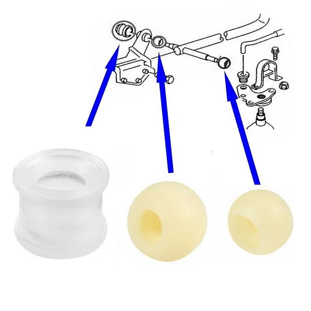701711166 GEAR LINKAGE Selector Repair Kit Perfect Fit with 3pc Bushes ...