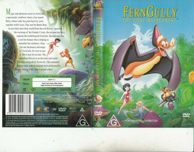 FERN GULLY THE Last Rainforest-1992-Animated Movie-DVD $19.95 - PicClick AU