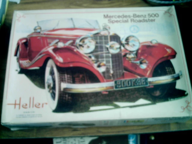 MAQUETTE VOITURE MERCEDES benz 500 roadster heller 1/24 119 pièces NEUF EUR 19,00 - PicClick FR