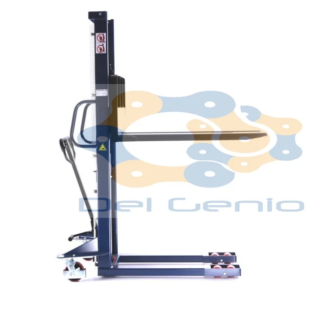 CARRELLO ELEVATORE SOLLEVATORE PALLET TRANSPALLET 1000 Kg H 3000 MM ...