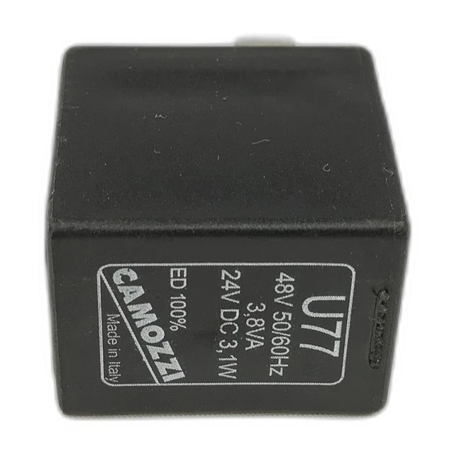 CAMOZZI U77 SOLENOID Valve Coil 48V 50/60Hz 3,8VA 24V DC Used in stock ...