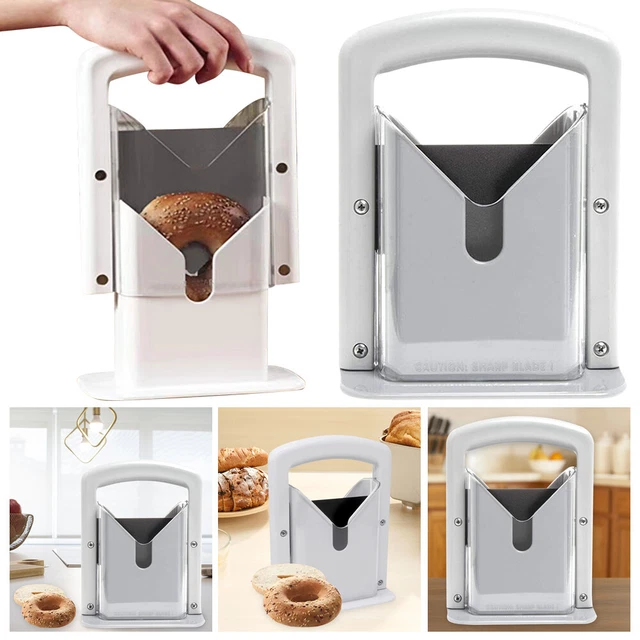 BUNS CAKE SLICER Manual Muffins Cutter with Safety Handle Baking Pastry ...