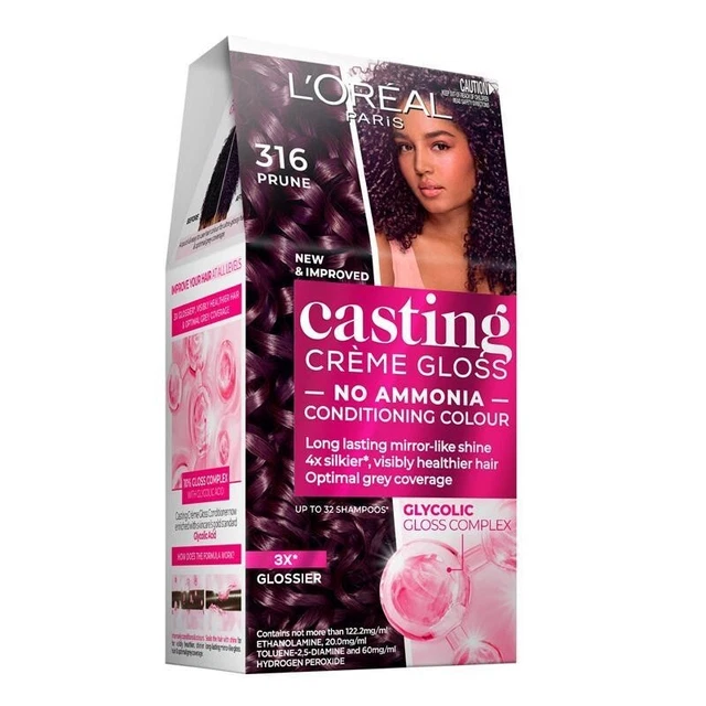 L'OREAL PARIS CASTING Creme Gloss Semi-Permanent Hair Color Dye 316 ...