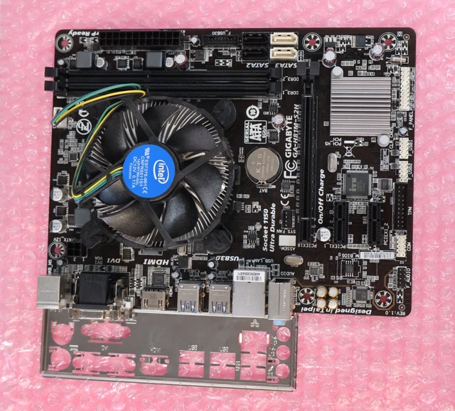 GIGABYTE GA-H81M-S2H LGA1150 MB + i5-4440 CPU + Cooler + I/O Shield ...