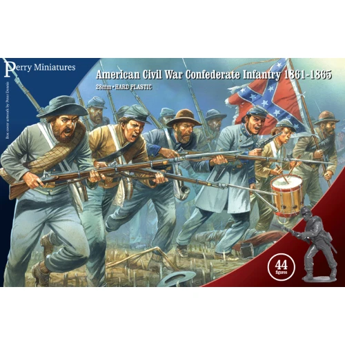 PERRY MINIATURES AMERICAN Civil War Confederate Infantry 1861-1865 EUR ...