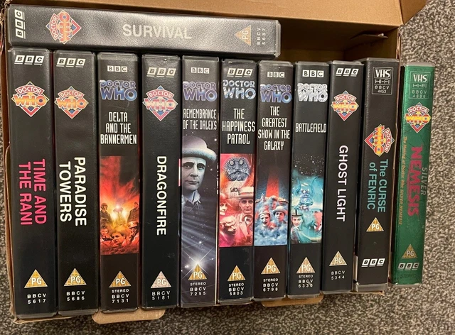 DOCTOR WHO VHS - Sylvester McCoy Complete - Signed Nicholas Courtney £ ...