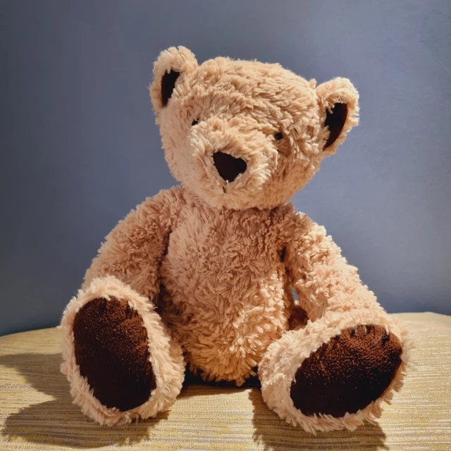 RETIRED JELLYCAT MEDIUM Edward Beige Brown Teddy Bear Soft Plush Toy ...