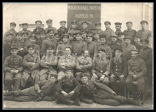 FOTO, NACHL. FLIEGERING.PELLETIER, Motorenschule Maybach, Kurs 11, 1918 ...