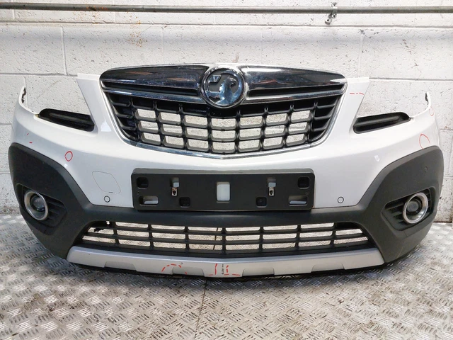 VAUXHALL MOKKA COMPLETE Front Bumper With Sensors In White 2013 £299.99 ...