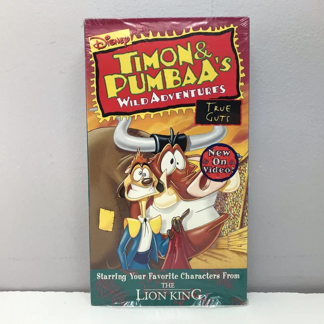 LION KING TIMON & Pumbaa VHS Video Tape True Guts NEARLY NEW! *Buy 2 ...