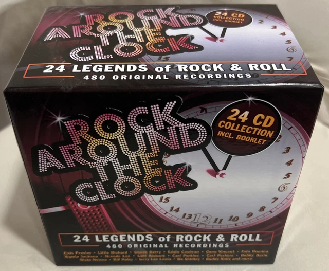 ROCK AROUND THE Clock - 24 CD Box 24 Rock Legenden - 480 Original ...