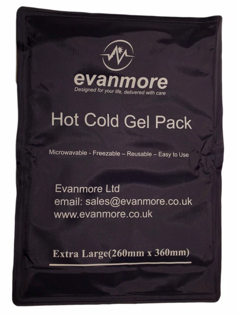 EXTRA LARGE REUSABLE Hot Cold Gel Pack Ice Heat Back Waist Pain Relief ...