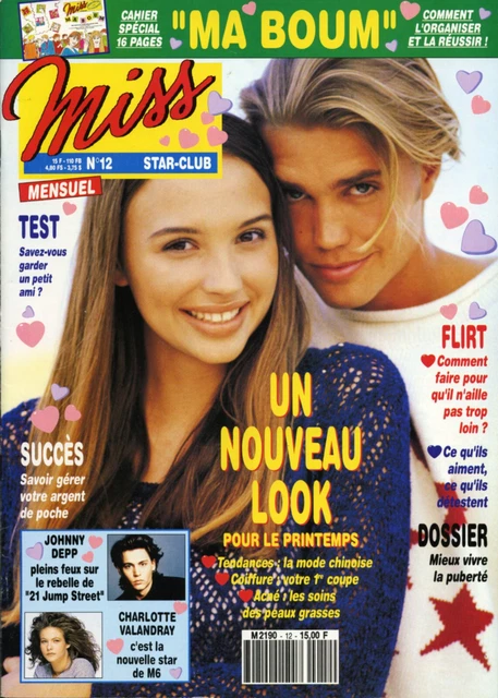 MAGAZINE MISS STAR CLUB n° 12, Tiffani-Amber THIESSEN, Mary PIERCE ...