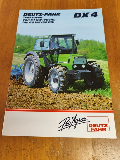 DEUTZ FAHR DX4 Traktor tractor prospekt brochure 36 EUR 18,90 - PicClick DE