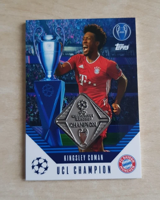 KINGSLEY COMAN UCL Champion Relic Card UCLC-KC Topps Match Attax 2024/ ...