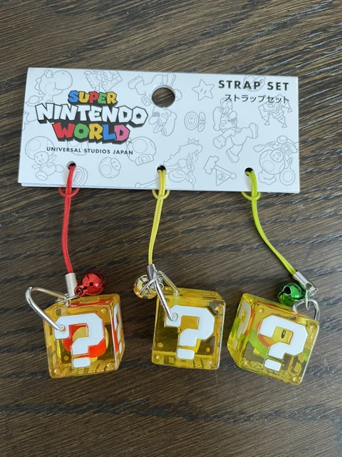 USJ SUPER NINTENDO World Question Box Strap set Universal Studios Japan ...
