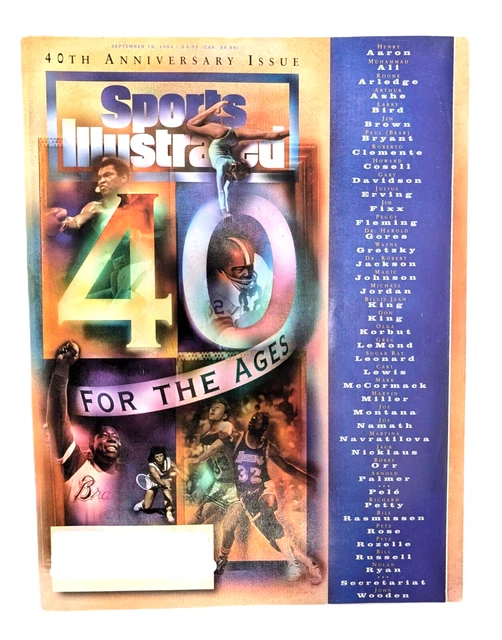 SPORTS ILLUSTRATED MAGAZINE 40th Anniversary Collector Issue September ...