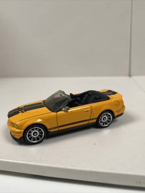 MATCHBOX FORD MUSTANG Shelby Gt500 Convertible Silver Yellow Black Free ...