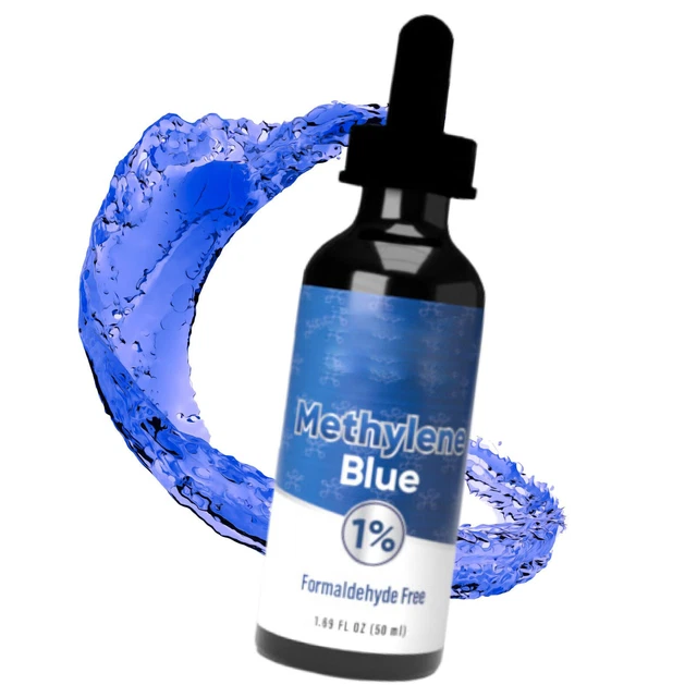 METHYLENE BLUE DROPS Aquarium Fish Treatment for Fungal & Bacterial ...