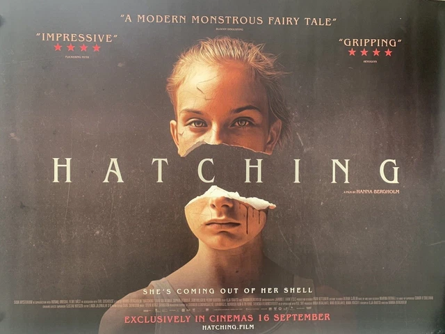 HATCHING OFFICIAL UK Quad Movie Poster 2022 FINNISH BODY HORROR HANNA BERGHOLM £24.95 - PicClick UK