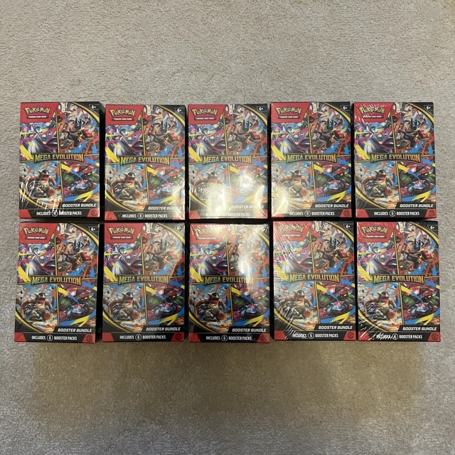 10X POKÉMON TCG Mega Evolution Booster Bundle (60 Packs) Fast Shipping📦 ...