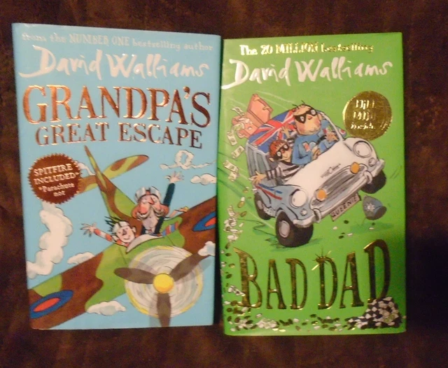 2X DAVID WALLIAMS HB Book Set Grandpas Great Escape and Bad Dad EUR 9 ...