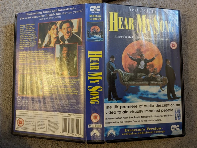 HEAR MY SONG VHS Video Big Box Ex Rental CIC Audio Description Version ...