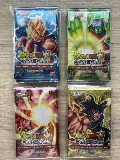 DRAGON BALL SUPER Cards- Dawn of the Z-Legends - Sealed Booster packs ...