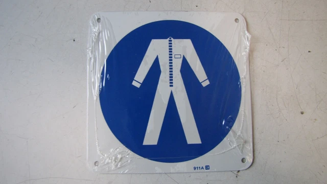 CARTELLO D'OBBLIGO IN Alluminio Pittogramma -Tuta Di Protezione ...