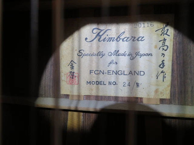 KIMBARA 24/W 12 String Acoustic 1980, ? spruce front, dark sides and ...