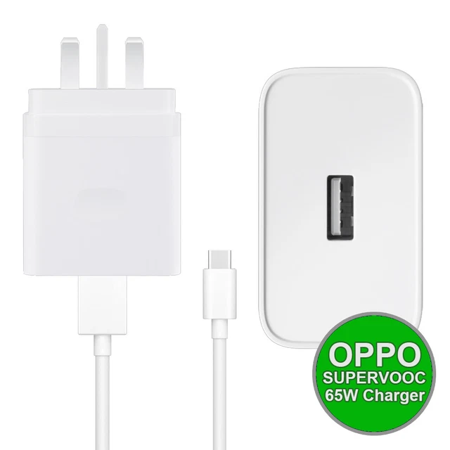 ORIGINAL OPPO LADEGERÄT SuperVooc 65W schnell UK Netzstecker VCA7JFYN ...