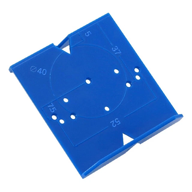 PLASTIC HINGE HOLE Positioning Ruler DIY Hinge Hole Drilling Guide ...