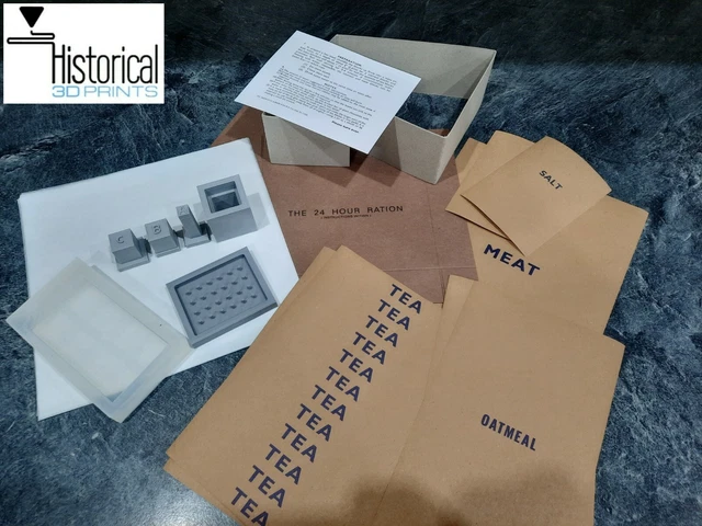 BRITISH WW2 24HR Ration Pack - Reenactors reusable make your own food ...