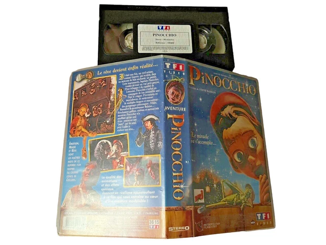ANCIENNE CASSETTE VHS Magnétoscope Film Dessin Anime Pinocchio EUR 12 ...